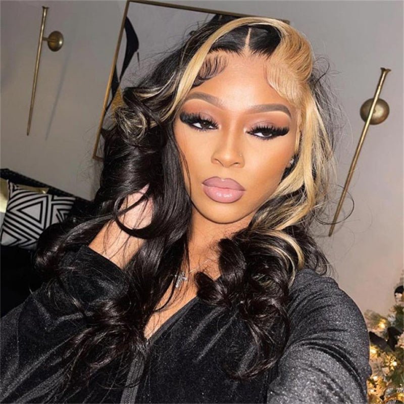 Skunk Stripe Human Hair Wig – Lemoda Hair